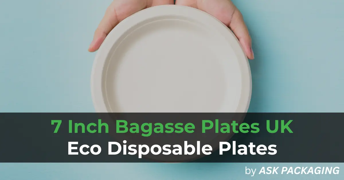 7 Inch Bagasse Plates UK – Eco Disposable Plates
